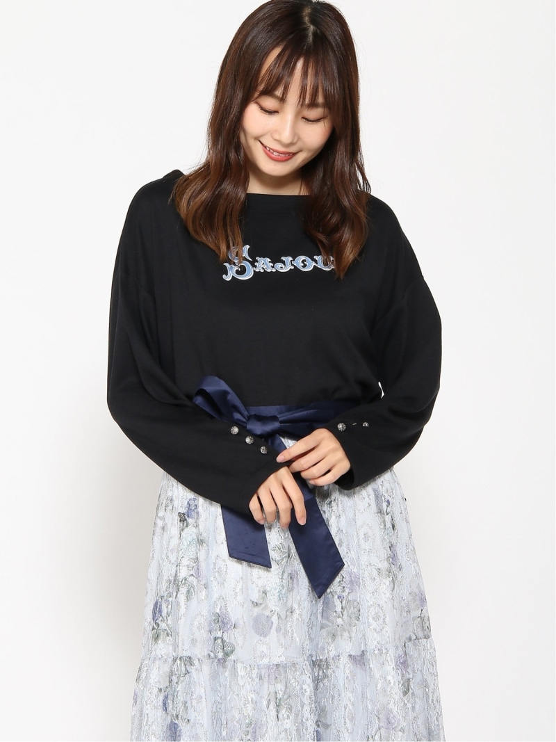 【楽天市場】【SALE／66%OFF】(W)sajouロゴTシャツ axes femme アクシーズファム トップス カットソー・Tシャツ ホワイト ブラック【RBA_E】[Rakuten ...