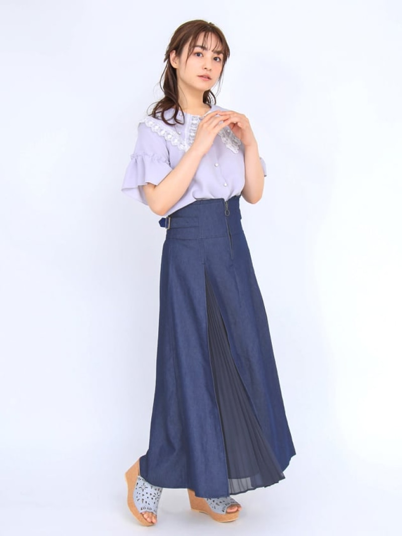 【楽天市場】【SALE／50%OFF】(W)ジップハイウエストSK axes femme アクシーズファム スカート その他のスカート ブラック ブルー ネイビー【RBA_E】[Rakuten ...