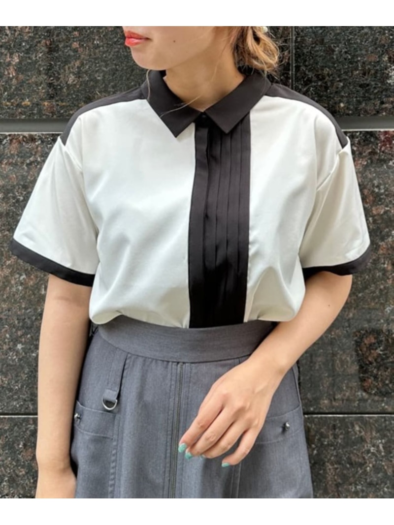 【楽天市場】【SALE／44%OFF】バックプリーツシャツ axes femme アクシーズファム トップス シャツ・ブラウス ブルー ブラック ホワイト【RBA_E】[Rakuten ...