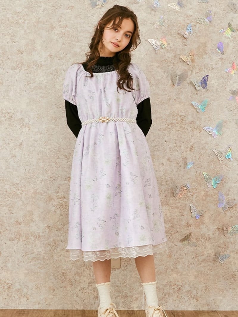 【楽天市場】【SALE／81%OFF】ピクトリアルプリントOP axes femme POETIQUE アクシーズファム ワンピース・ドレス シャツワンピース グリーン イエロー パープル ...