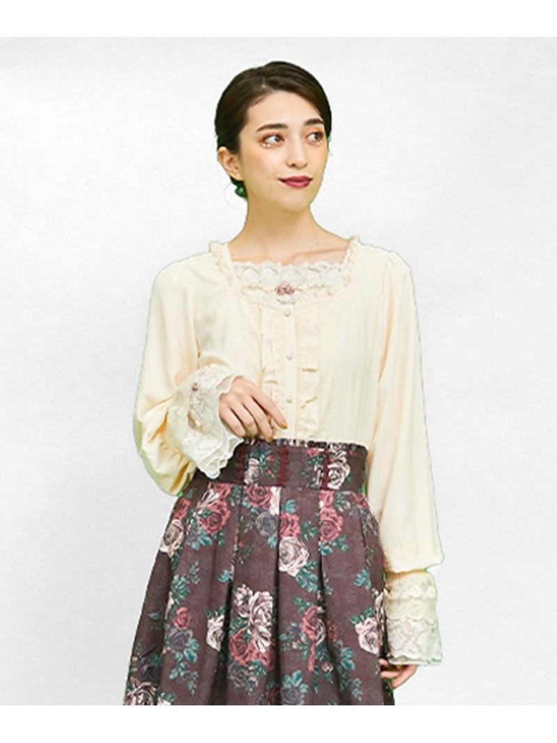 【楽天市場】【SALE／30%OFF】20th/フリルブラウス axes femme アクシーズファム トップス シャツ・ブラウス ブラック ホワイト【RBA_E】[Rakuten ...