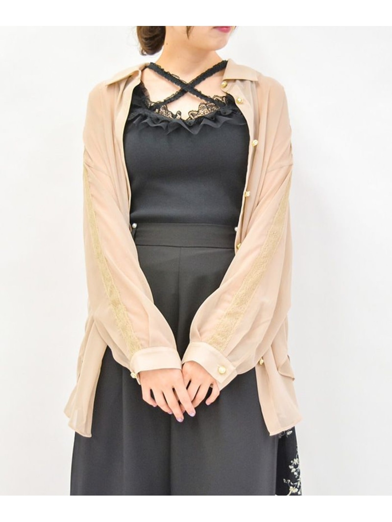 【楽天市場】ラメシアーシャツ axes femme アクシーズファム トップス シャツ・ブラウス ブラウン グリーン グレー ホワイト【送料無料】[Rakuten Fashion]：axes ...