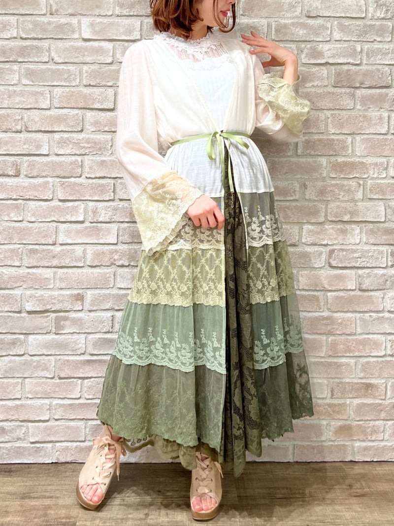 【楽天市場】【SALE／33%OFF】グラデーションレースガウン axes femme アクシーズファム トップス カーディガン ネイビー ピンク グリーン【RBA_E】【送料無料 ...