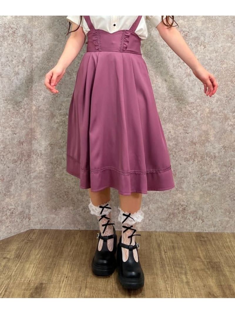 【楽天市場】【SALE／50%OFF】サス付サーキュラーSK axes femme POETIQUE アクシーズファム スカート その他のスカート ピンク ネイビー ブラック【RBA_E ...