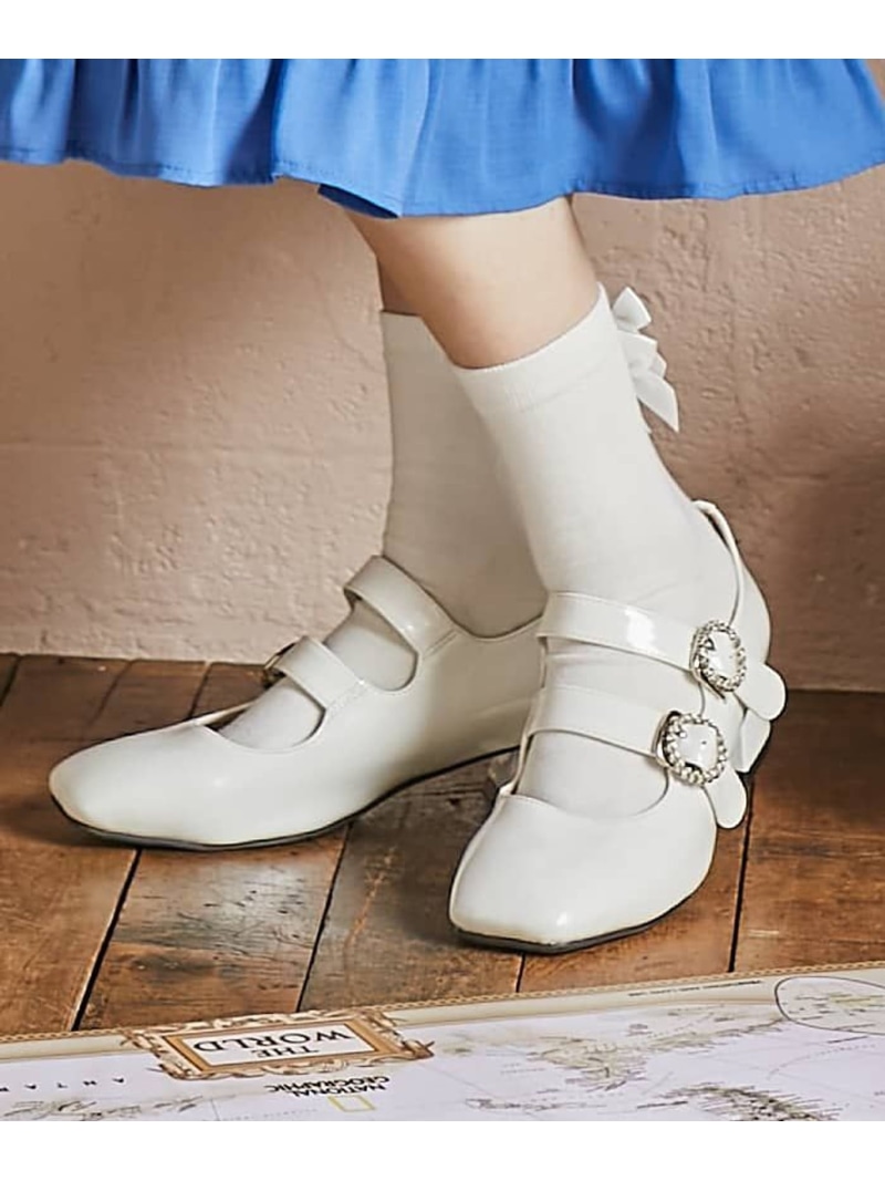 【楽天市場】【SALE／71%OFF】ビジューバックルパンプス axes femme POETIQUE アクシーズファム シューズ・靴 パンプス ブラック ホワイト【RBA_E ...