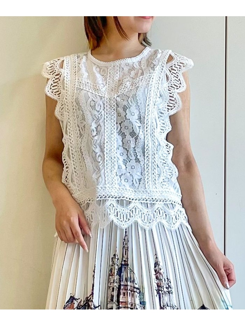 【楽天市場】【SALE／28%OFF】総レースブラウス axes femme アクシーズファム トップス シャツ・ブラウス ホワイト ブラック【RBA_E】[Rakuten Fashion ...