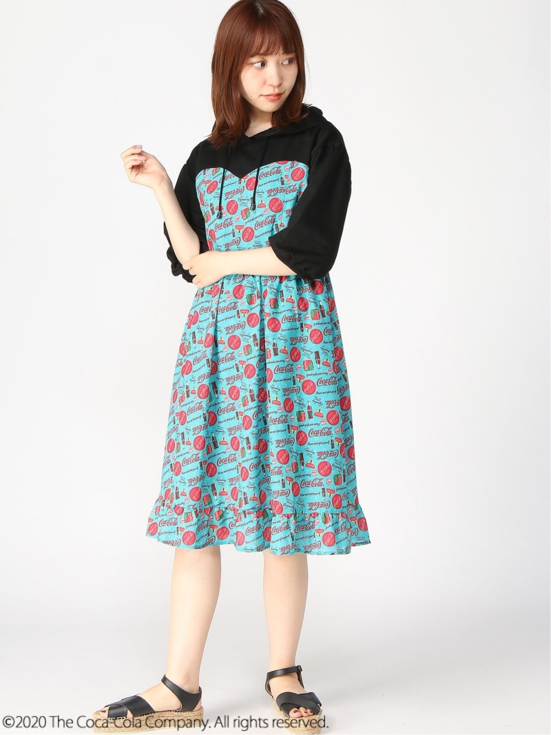 【楽天市場】【SALE／71%OFF】(W)コカ・コーラパーカーワンピ axes femme アクシーズファム ワンピース・ドレス その他のワンピース・ドレス レッド ブルー【RBA_E ...