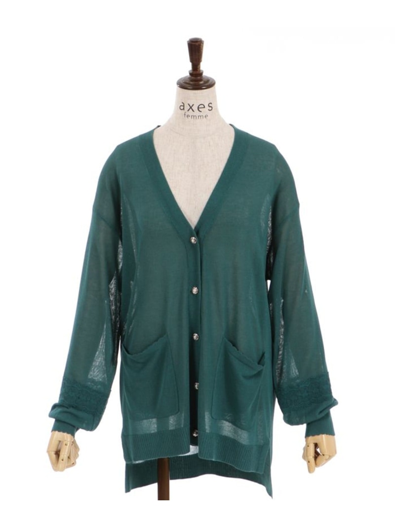 【楽天市場】【SALE／28%OFF】UVカットミドルニットカーデ axes femme アクシーズファム トップス カーディガン ブルー ブラック ブラウン【RBA_E】[Rakuten ...