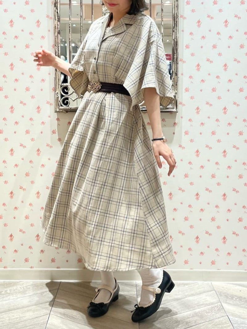 【楽天市場】【SALE／62%OFF】イレヘムケープシャツ風OP axes femme POETIQUE アクシーズファム ワンピース・ドレス シャツワンピース ホワイト グレー ブラウン ...