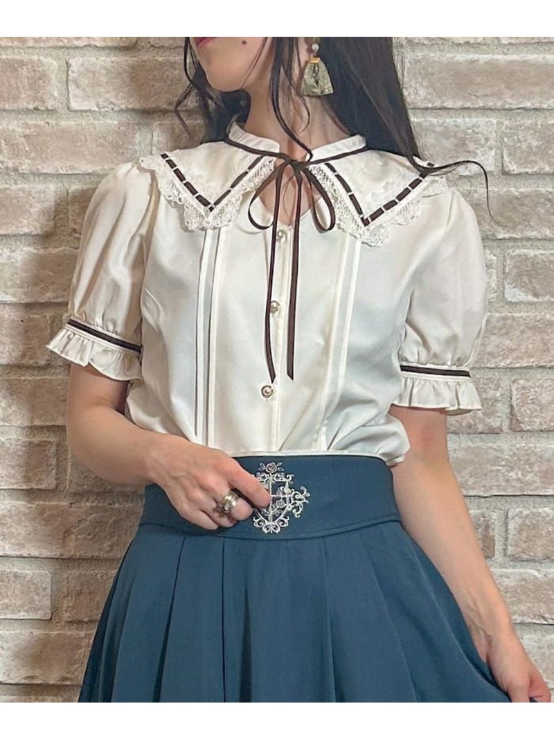 【楽天市場】【SALE／44%OFF】カットワークブラウス axes femme アクシーズファム トップス シャツ・ブラウス ブラック グリーン ホワイト【RBA_E】[Rakuten ...