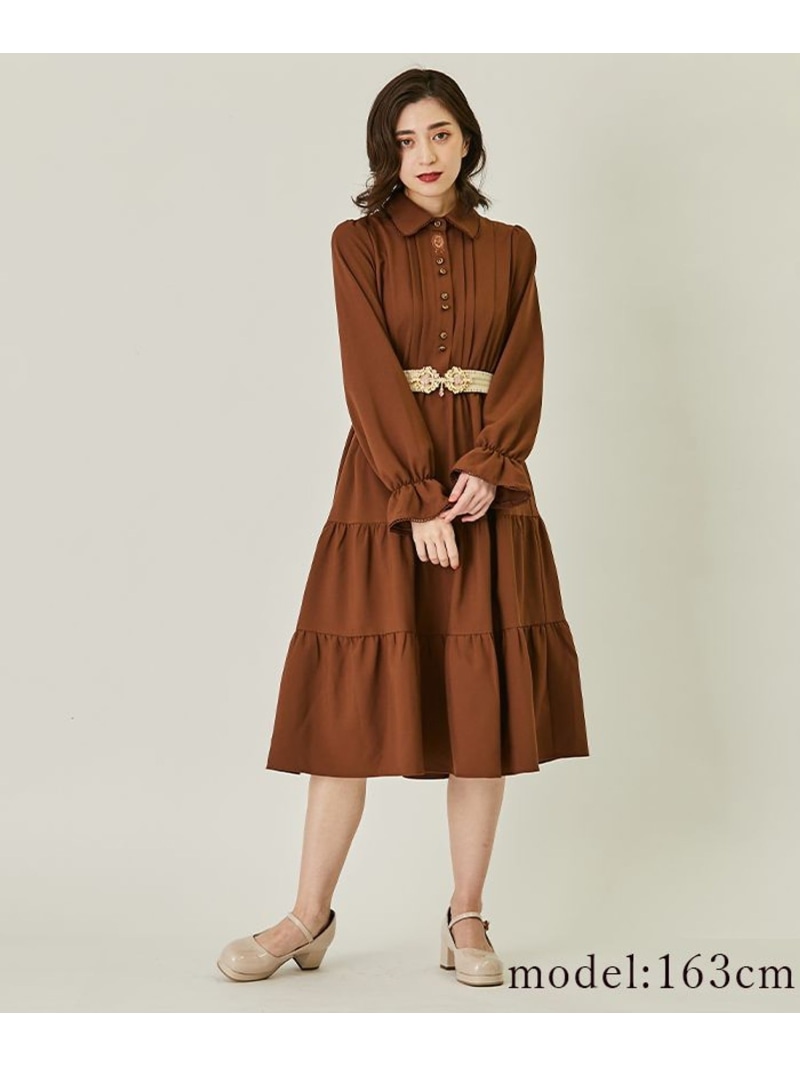 【楽天市場】【SALE／71%OFF】メルティショコラ刺繍OP axes femme アクシーズファム ワンピース・ドレス ワンピース ブラウン グリーン ピンク【RBA_E】[Rakuten ...