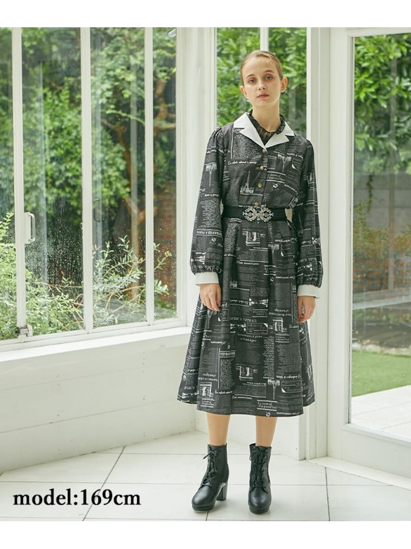 【楽天市場】【SALE／69%OFF】nouvelle柄ワンピース axes femme アクシーズファム ワンピース・ドレス シャツワンピース レッド ブラック ベージュ【RBA_E ...