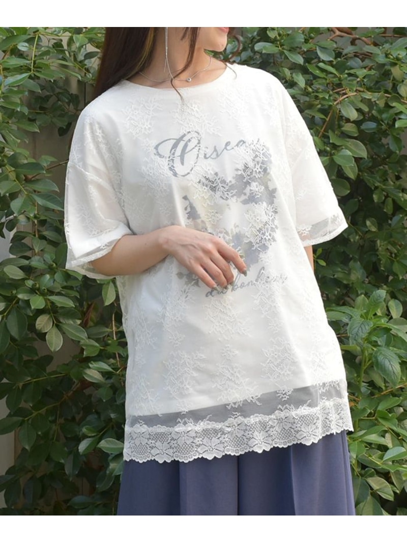 【楽天市場】【SALE／66%OFF】レースプルオーバー*プリントプルオーバー axes femme アクシーズファム トップス カットソー・Tシャツ ブラウン ホワイト グレー【RBA_E ...