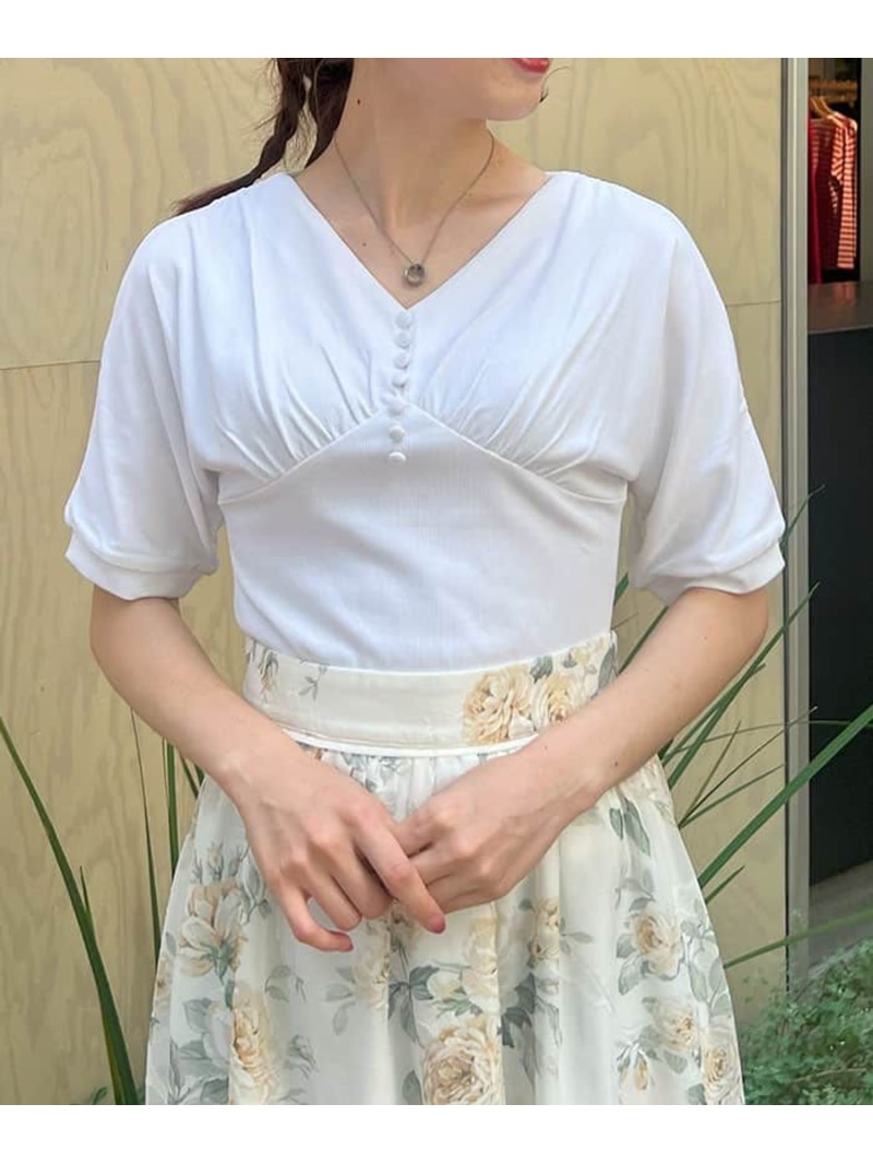 【楽天市場】【SALE／28%OFF】ドルマン風Vネックトップス axes femme アクシーズファム トップス カットソー・Tシャツ ホワイト ネイビー ブラック【RBA_E ...