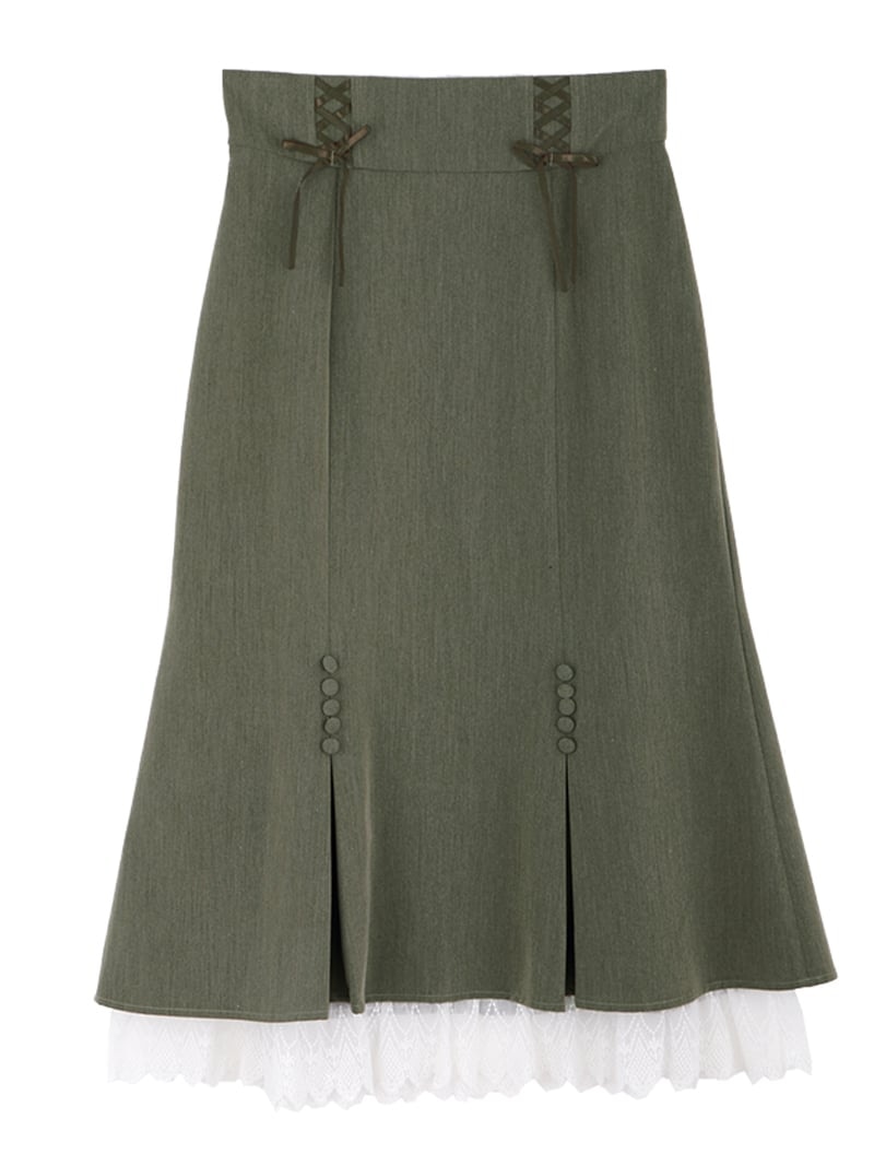 【楽天市場】【SALE／71%OFF】(W)レースアップタイトSK axes femme アクシーズファム スカート その他のスカート グレー ブラック グリーン【RBA_E】[Rakuten ...