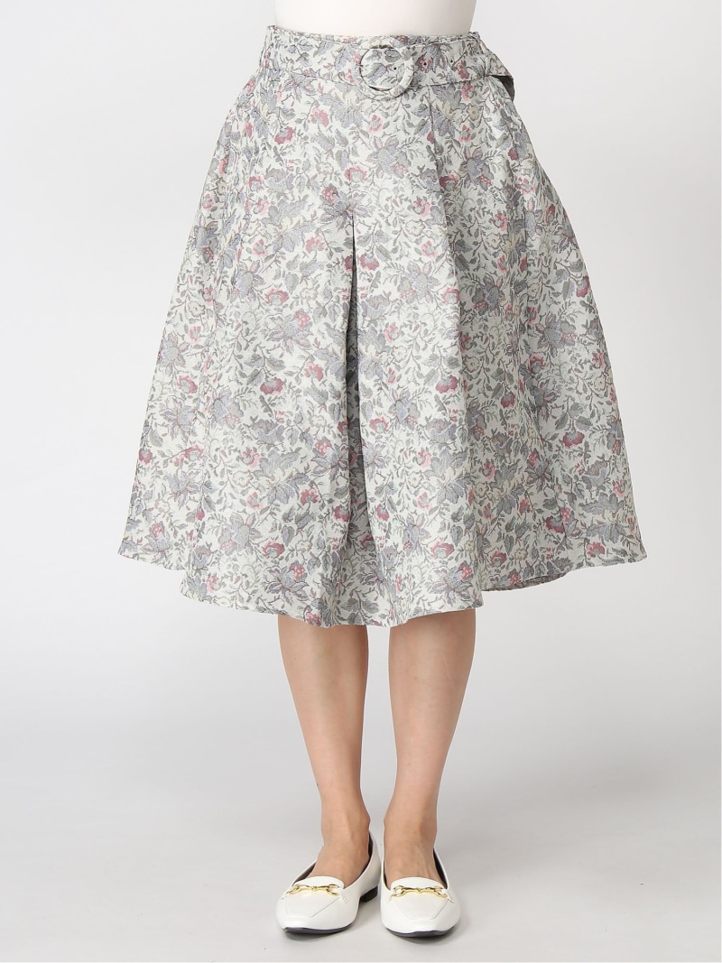 【楽天市場】【SALE／50%OFF】(W)ゴブランタックAラインSK axes femme アクシーズファム スカート その他のスカート ブルー グレー ベージュ【RBA_E ...