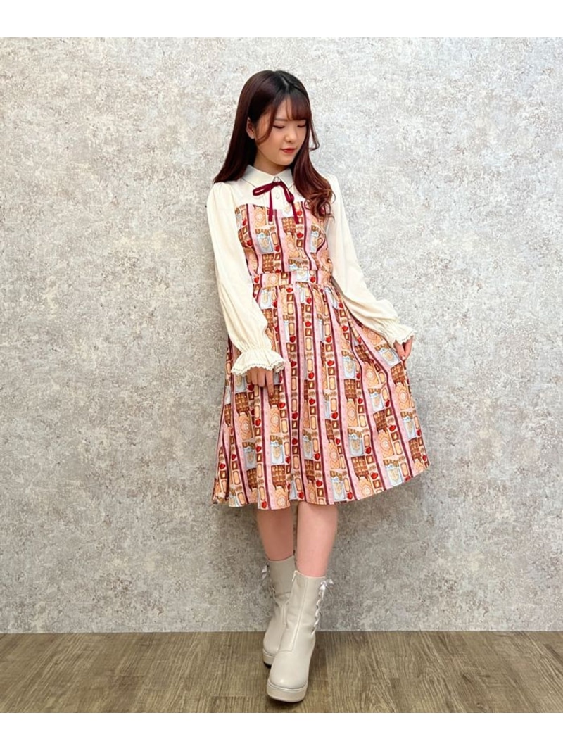 【楽天市場】【SALE／77%OFF】ショコラレジメストライプOP axes femme POETIQUE アクシーズファム ワンピース・ドレス ワンピース ブラウン ピンク ホワイト【RBA ...