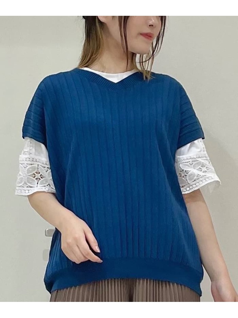 【楽天市場】【SALE／33%OFF】リブニットプルオーバー axes femme アクシーズファム トップス ニット ベージュ ブルー ブラック【RBA_E】[Rakuten Fashion ...