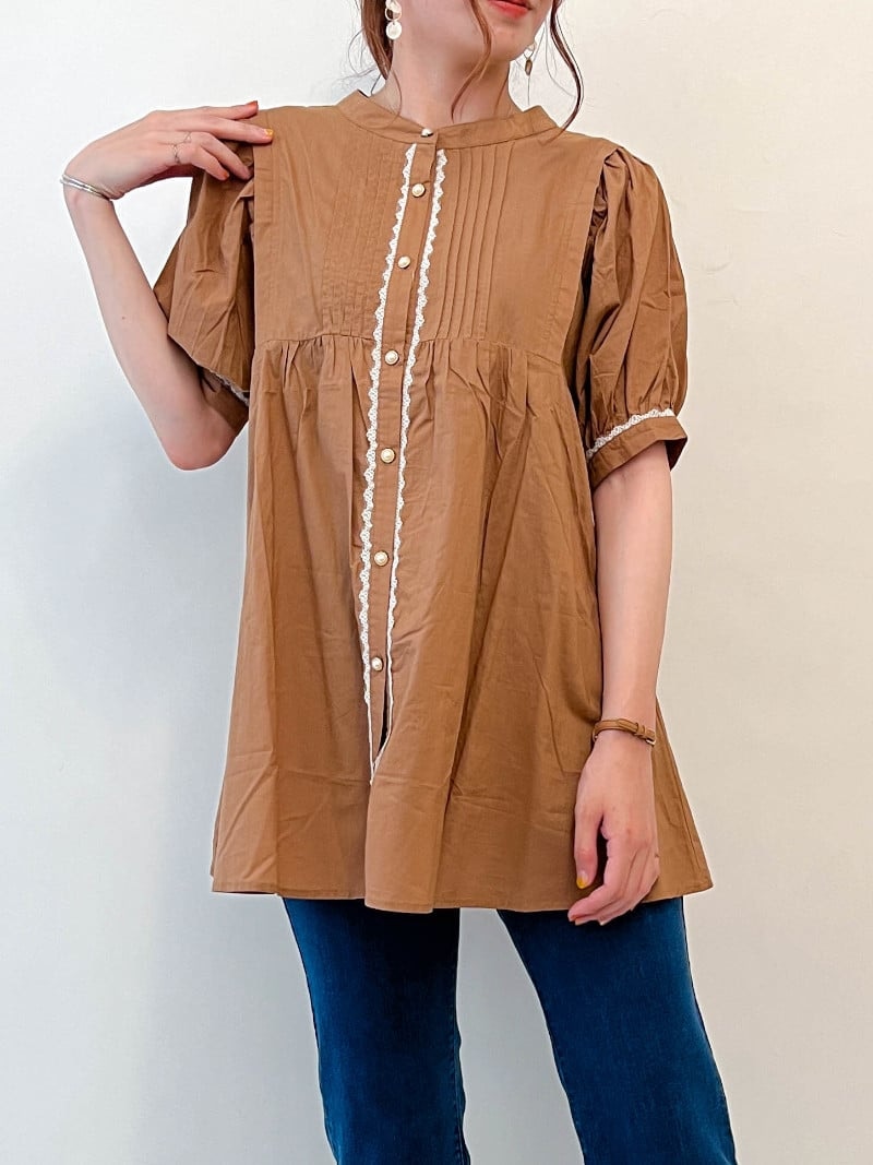 【楽天市場】【SALE／57%OFF】ボリューム袖チュニック axes femme アクシーズファム ワンピース・ドレス チュニック ブラック ベージュ レッド【RBA_E】[Rakuten ...