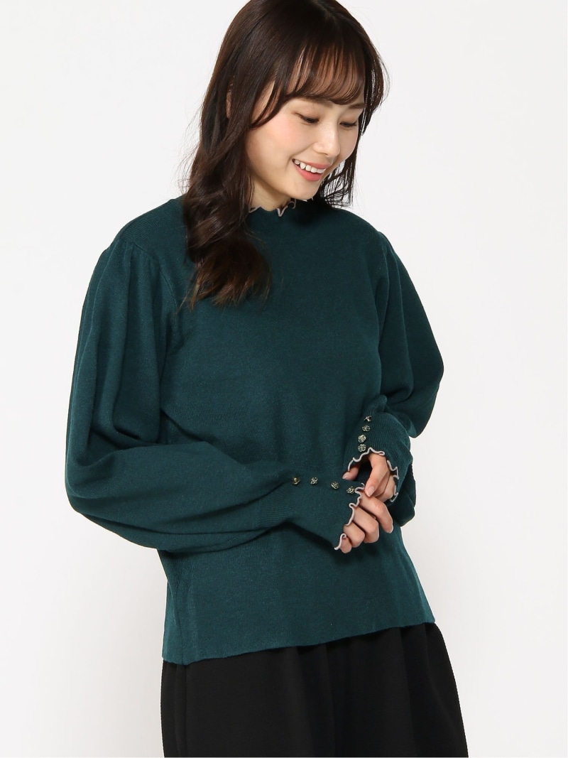 【楽天市場】【SALE／33%OFF】(W)バイカラーメローニットPO axes femme アクシーズファム トップス ニット ピンク グリーン ブラック ベージュ【RBA_E ...