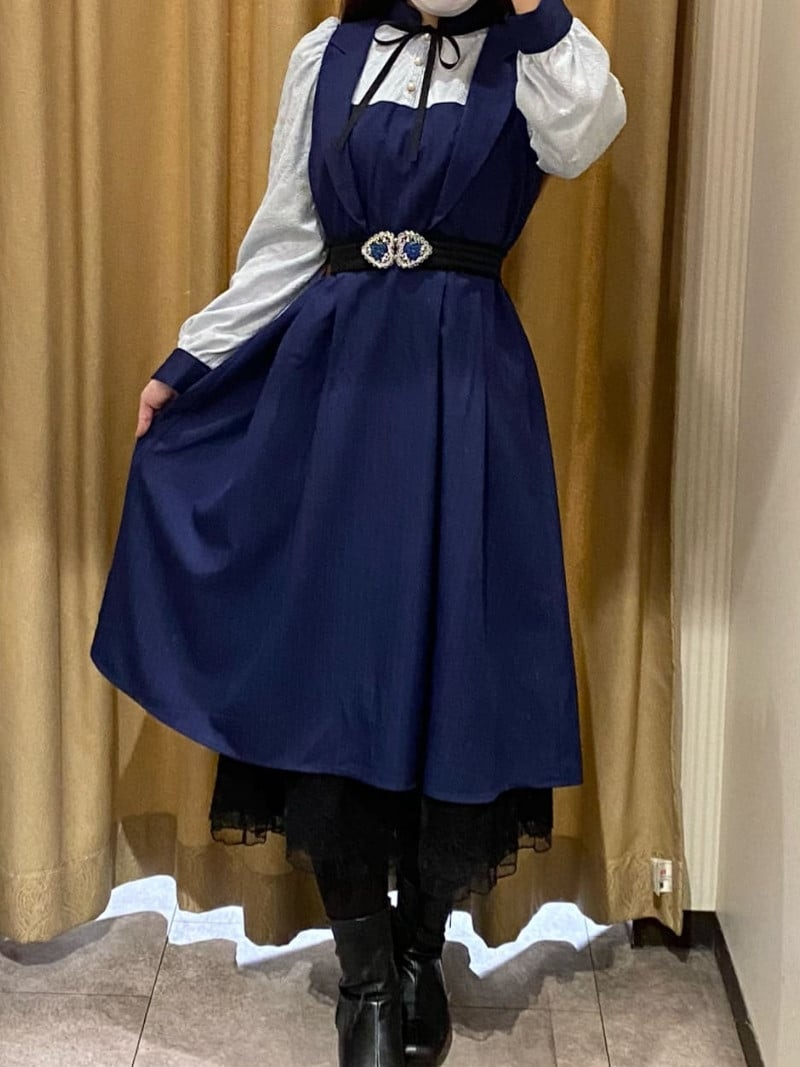 【楽天市場】【SALE／72%OFF】ベストレイヤードデザインOP axes femme POETIQUE アクシーズファム ワンピース・ドレス シャツワンピース ブラック ブルー ブラウン ...