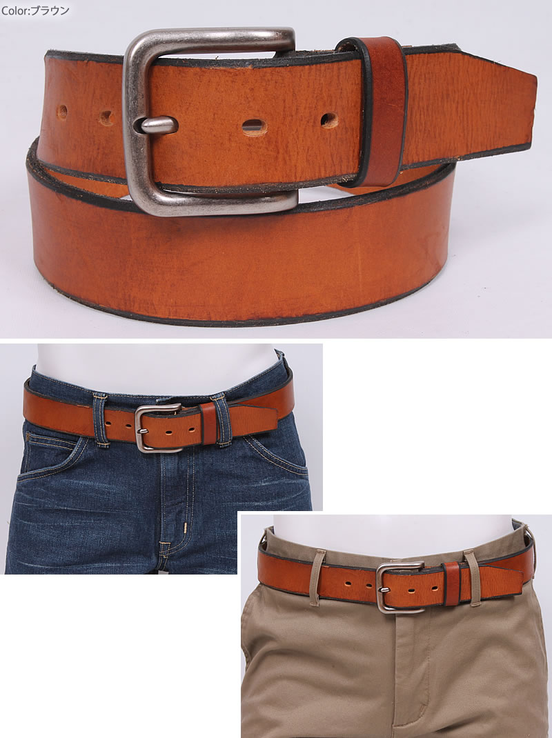 【楽天市場】【ゆうパケット不可】 Leather Belt (レザーベルト)飯田工房/イイダコウボウ/牛革/IIDA--IK4039アクス三信 ...