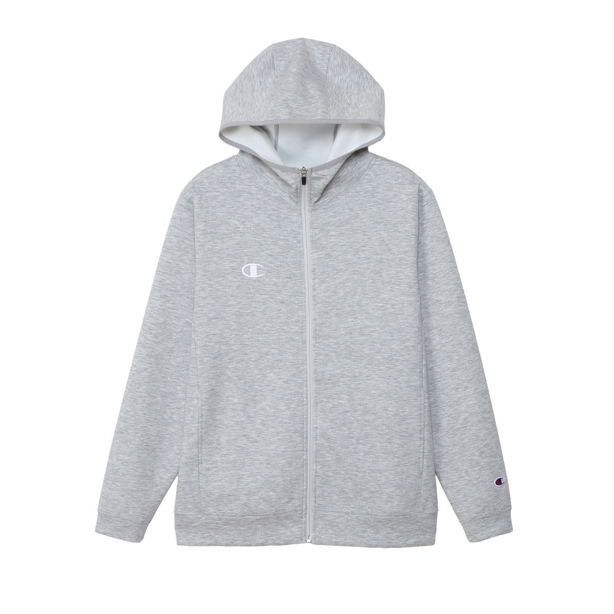【楽天市場】CHAMPION ZIP HOODED SHIRT オックスフォードグレー XL C3-BS110 070 チャンピオン TEAM ...