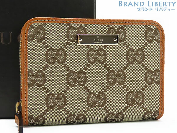 【楽天市場】【新品同様】グッチ GUCCI GGキャンバス コインケース コインパース 小銭入れ コンパクト財布 ベージュ ブラウン ...