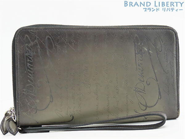 【楽天市場】【美品】ベルルッティ Berluti カリグラフィ タリ スクリットレザー ロングジップウォレット オールインワン オーガナイザー ...
