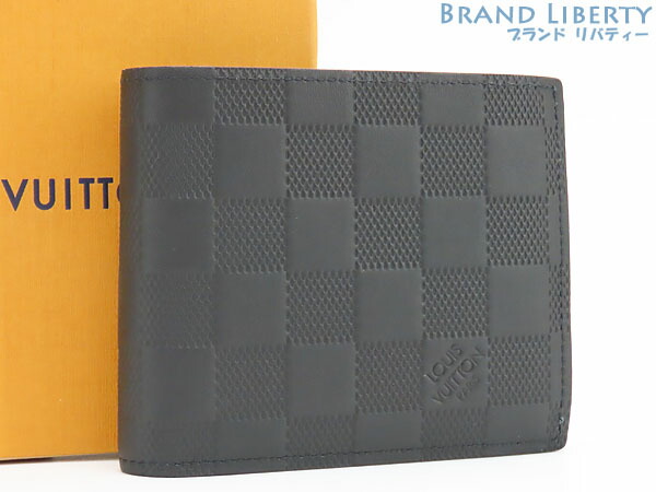 【楽天市場】【新古品】ルイヴィトン LOUIS VUITTON ダミエアンフィニ ポルトフォイユ マルコ NM 二つ折り財布 コンパクト財布 ...