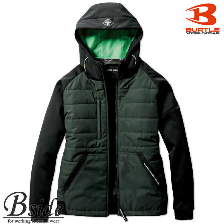 【楽天市場】★★バートル【BURTLE】 3210 防風フーディジャケット【 TEERMO CRAFT サーモクラフト】電熱パット対応 2種の高機能素材をブレンドしたハイブリッドフーディ ...
