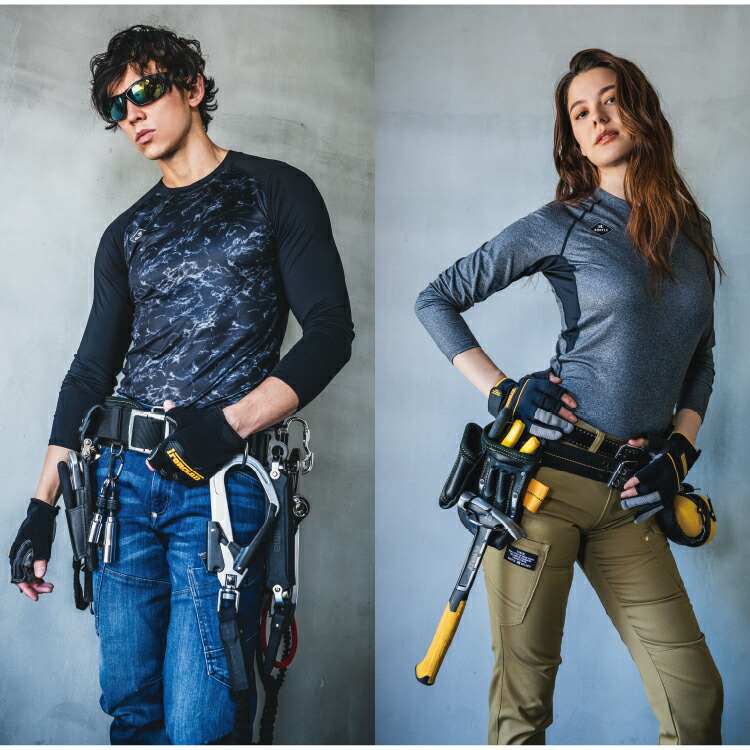 【楽天市場】★★バートル【BURTLE】ホットフィッテッド【 4076SERIES】 4076 寒い中でのワークシーンに欠かせない保温性とドライな着用感が快適に持続 機能性インナー ...