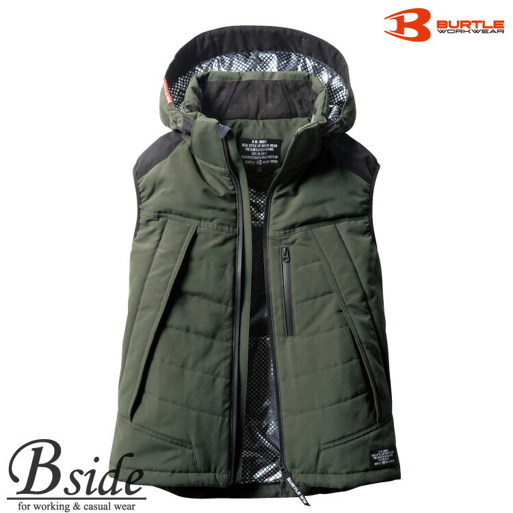 【楽天市場】バートル【BURTLE】防風ベスト（大型フード付き）【 THERMO CRAFT】 5274 バッテリーを使った発熱テクノロジー 電熱ヒートベスト アウトドア 防寒 （男女 ...