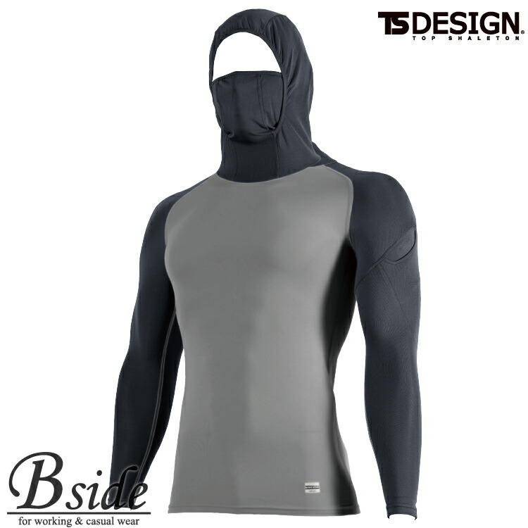 【楽天市場】藤和【TS DESIGN】スペースシールドロングスリーブフーディー【tsfuture】80151断熱性の高い素材を特殊技術で加工した次世代アイテム機能性インナー アンダーウエア ...