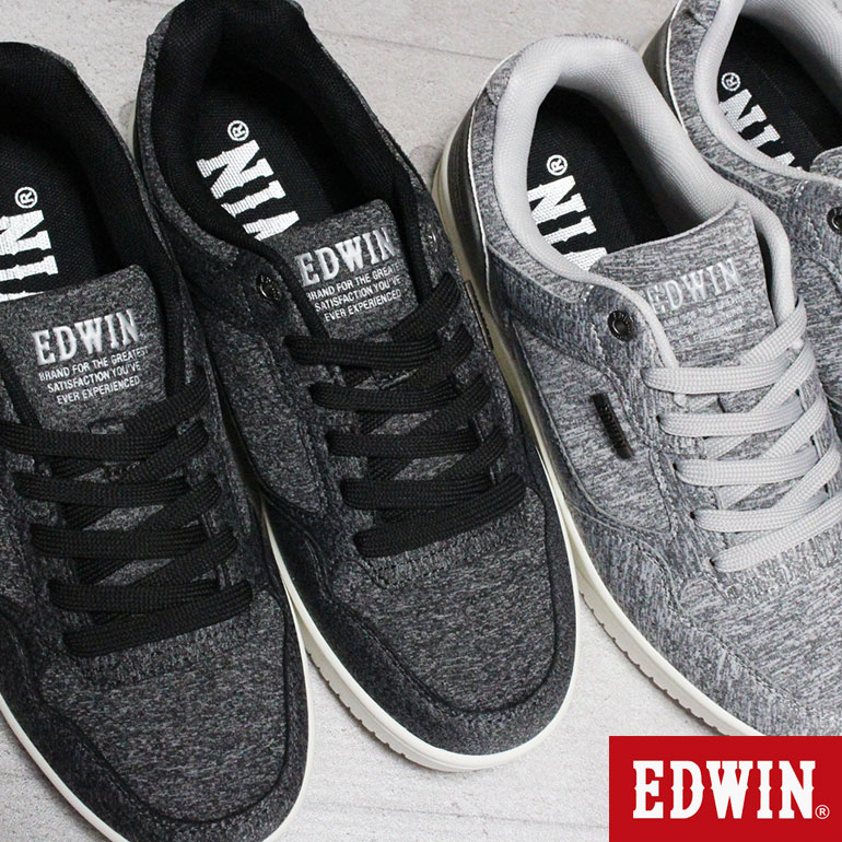 【楽天市場】エドウィン スニーカー EDW7760 グレー ブラック 25cm～27cm メンズ シューズ ローカットスニーカー 靴 紐靴 運動靴 軽い靴 EDWIN エドウィン7760 ...