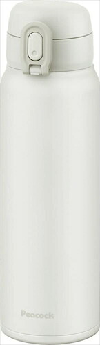 【楽天市場】ピーコック魔法瓶工業 The−peacock ピーコック 水筒 ステンレスボトル ワンタッチマグタイプ AKT−60 W ホワイト 600ml 保温 保冷 ワンタッチ マグボトル ...