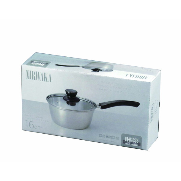 【楽天市場】カクセー NW-01 NIRWAKA -ニルワーカ- IH対応 ステンレス製片手鍋 16cm：ウービルストア