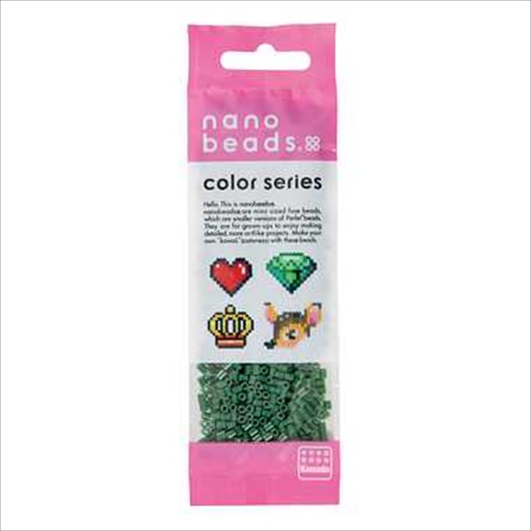 【楽天市場】80-15948 nanobeads エバーグリーン カワダ ナノビーズ アイロンビーズ ビーズアート ミニビーズ 単色シリーズ ...