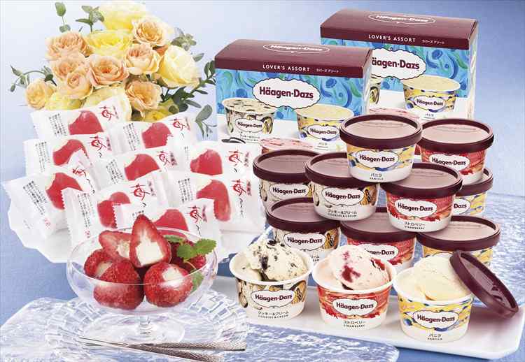 【楽天市場】ハーゲンダッツ&苺アイス A-HGR ラバーズアソート アイスクリーム 詰め合わせ デザート スイーツ スイーツギフト アイス ...