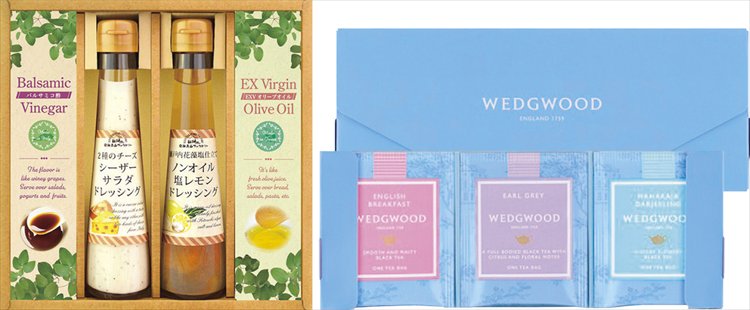 【楽天市場】飛騨高山ファクトリー ドレッシングとウェッジウッド紅茶セット DW-30 サラダドレッシング オリーブオイル ティーバッグ ...