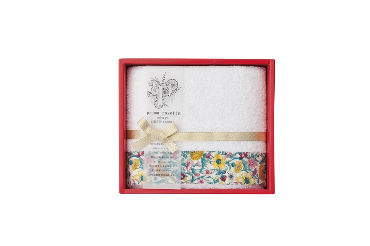 【楽天市場】prima rosette using by LIBERTY FABRICS フェイスタオル PR-2412-YE イエロー ...