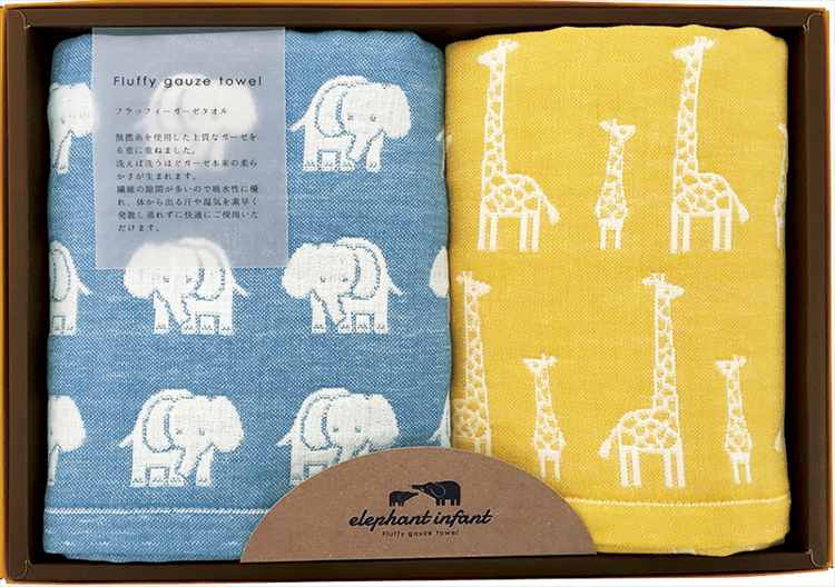 【楽天市場】エレファント インファント フラッフィー 6重ガーゼタオルセット ELF-20 フェイスタオル ウォッシュタオル 綿100％ 日本 ...