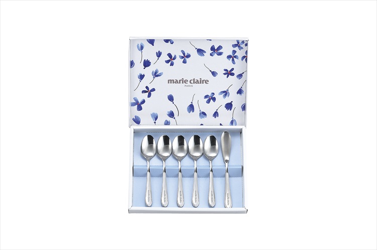 【楽天市場】マリ・クレール モーニングセット6P MC-124 カトラリーセット コーヒースプーン バターナイフ ステンレス 日本製 食洗機 ...