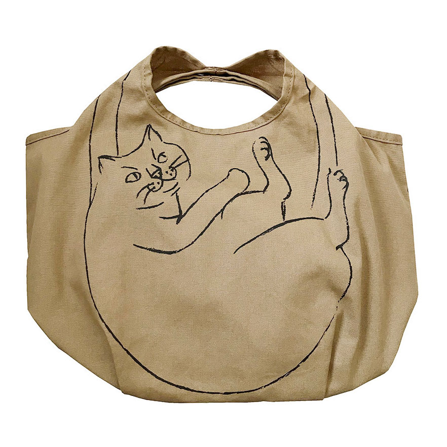【楽天市場】エコバッグ ROOTOTE NA.ルーショッパーミニマルシェ-B おしゃれでかわいい猫のトートバッグ！ 猫 ねこ ネコ neko イラスト トートバッグ 折りたたみ 収納コンパクト ...