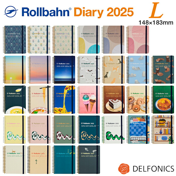 【楽天市場】ロルバーン ダイアリー 2025 L 2024年10月始まり 手帳 スケジュール帳 デルフォニックス アメリカンスイーツ カーム カシェ グラフィティ ロルバーン 2026 The ...