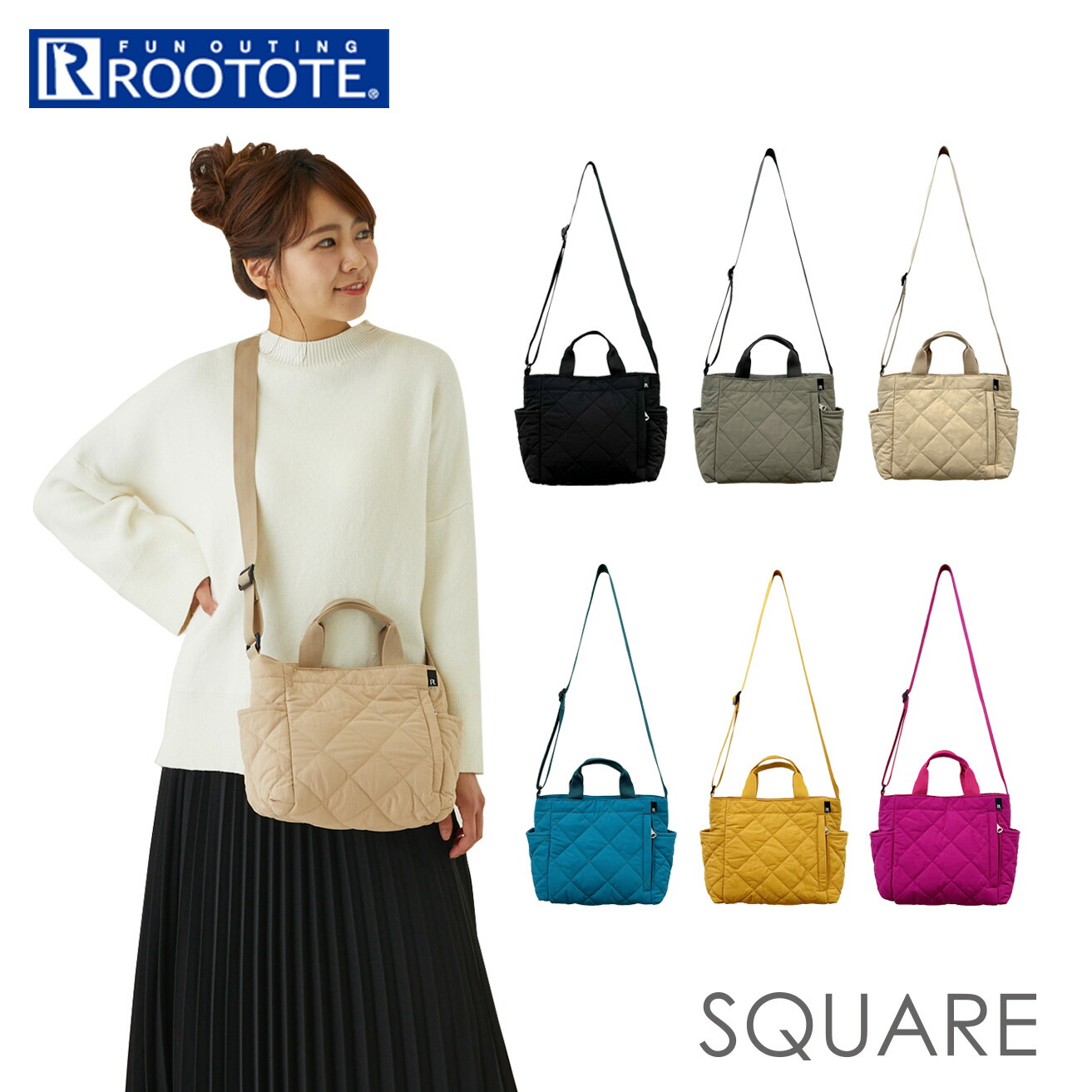 【楽天市場】ルートート トートバッグ ROOTOTE 1365 好評 ミニトート トート レディース 小さめ 軽量 軽い 撥水 はっ水 自立 ショルダーバッグ 2way ショルダー 通勤 通学 ...