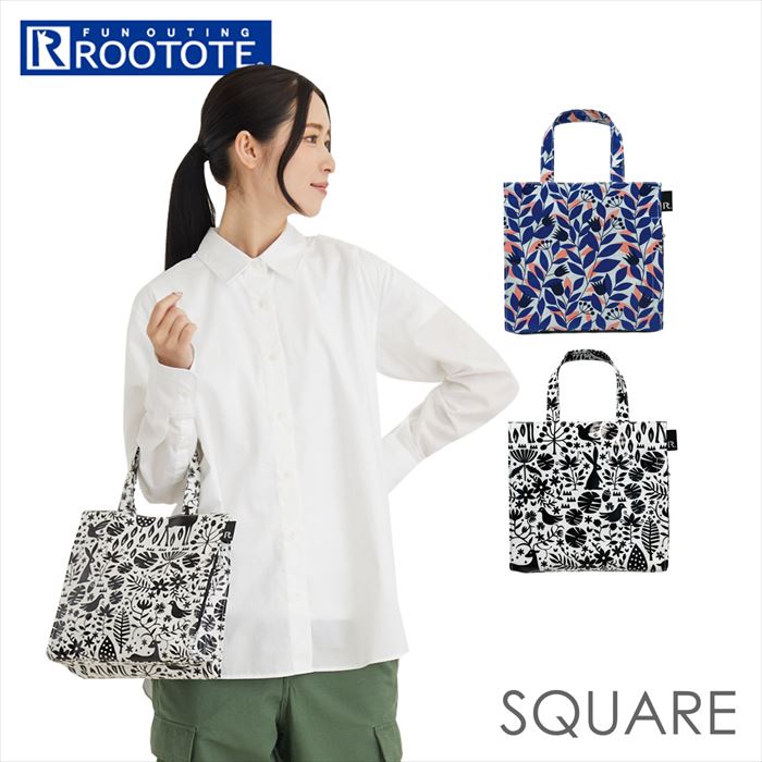 【楽天市場】ルートート トートバッグ 1208 ROOTOTE 好評 トート バッグ トートバック レディース 通勤 通学 ランチ ラミネ—ト おしゃれ 大人 かわいい 北欧 植物柄 ...