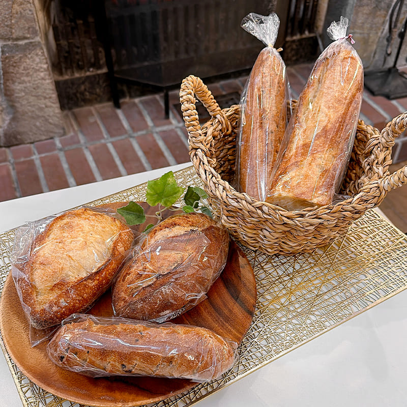 【楽天市場】ハード系パンセット【簡易包装】ベーカリーSomeL サムエル 食べ物 クッペ バゲット ヨーグルトライ コンプレくるみレーズン ...