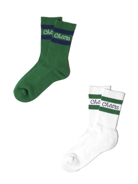 【楽天市場】チアーズ Cheers ソックス 靴下 ホワイト/グリーン 22cm-27cm LINE SOCKS -2.COLOR-：E.S.P.