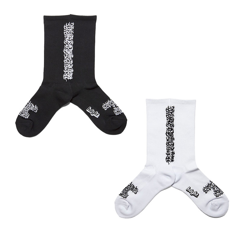 【楽天市場】ヘイト HAIGHT 靴下 ソックス ホワイト/ブラック メンズ [CASPER] FLAMES LOGO SOCKS ...